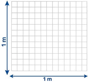 Gabionová síť 1x1 m, drát 3 mm, oka 5x5 cm, balení 4 ks
