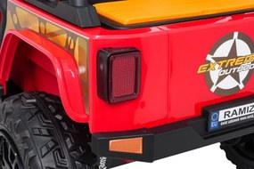 Elektrické autíčko Jeep Monster červené