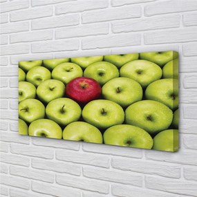 Obrazy na plátně Zelená a červená jablka 120x60 cm