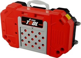 LEAN Toys Dětská dílna 3v1 na baterie, kufřík, 85 dílů, 56 cm