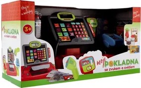 TEDDIES Pokladna digitální se zvukem a světlem / plast / od 3 let