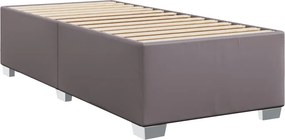 Box spring postel s matrací šedá 100x200 cm umělá kůže 3290710