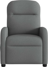 Elektrické masážní polohovací křeslo tmavě šedé textil 3302963