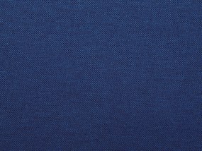 Čalounená pohovka s taburetem námornická modrá AVESTA Beliani