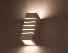 Nástěnné keramické svítidlo SOLLUX Samir E27 1x60W bez zdroje SL.0161