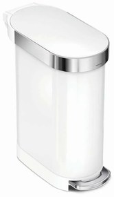 Simplehuman - Odpadkový koš Slim 45 l, bílá CW2069