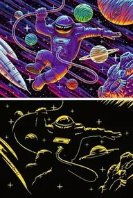 RAVENSBURGER Svítící puzzle Výlet do vesmíru XXL / 200 dílků / od 8 le