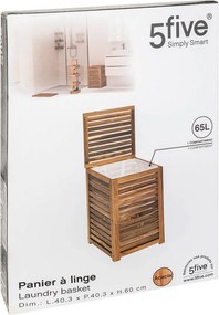 Dřevěný koš na prádlo ACACIA, 65 l