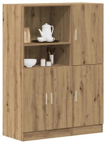 Sada 2 kusů kuchyňských skříněk dub artisan kompozitní dřevo 3324150