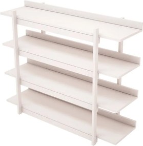 Dřevěná nástěná knihovna FRAME kašmírová