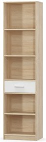 Casarredo Regál TIPS 1S dub sonoma/bílá mat
