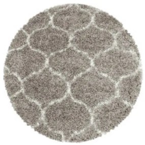 Kusový koberec Salsa Shaggy 3201 beige kruh