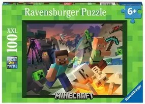 Ravensburger - Puzzle - Minecraft: Monstra z Minecraftu / 100 dílků /