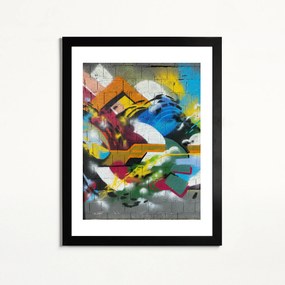 Yudoe 06 | Letter B Rám: Černý, Velikost: 40 x 30 cm