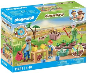 Set figurek a příslušenství playmobil 71443 malebná zeleninová zahrádka u prarodičů