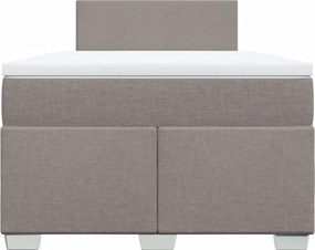 Box spring postel s matrací taupe 120x190 cm textil 3288124