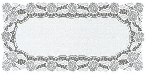 Žakárový ubrus - běhoun SABINA 60x120 cm bílá MyBestHome