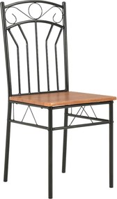 Jídelní židle 6 ks hnědé MDF 281397