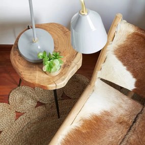 Dřevěný odkládací stolek Kave Home Eider 45 cm
