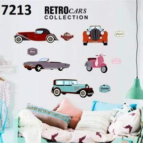 Samolepky na zeď - dopravní prostředky Motiv: 7213 - retro auta