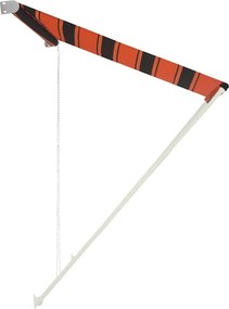 Zatahovací markýza 300 x 150 cm oranžovo-hnědá 145897