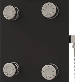 Sprchový panel skleněný 25 x 47,5 x 130 cm černý 151420