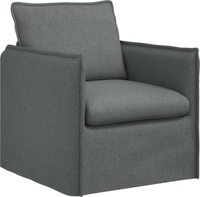 Set pohovek 2 ks Tmavě šedá Textil 3407612