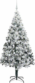 Umělý vánoční stromeček Bílá 210 cm PVC, ocel a plast 3396974