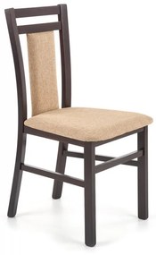 Židle HUBERT (Wenge / Béžová)