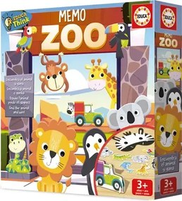 EDUCA Hra Memo ZOO / Pexeso / 3 herní varianty / 18 zvířátek
