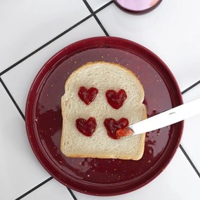 Vínový dezertní porcelánový talíř ø 20,5 cm Fika – ONA