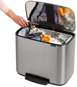 Brabantia BO pedálový koš matná ocel otiskuvzdorná