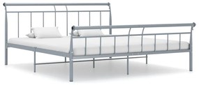 Rám postele šedý kov 180 x 200 cm,  325047
