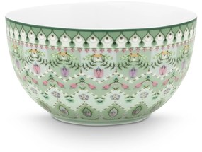 Pip Studio porcelánová miska Lily Lotus Ø12cm, zelená (malá porcelánová mistička na oříšky nebo dip)