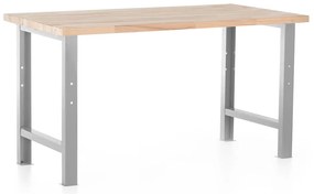 Dílenský stůl Basic, 150 x 80 cm, šedá - ral 7038