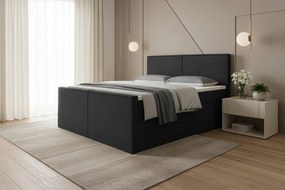 XXXLutz POSTEL BOXSPRING, 160/200 cm, černá Livetastic - Postele s úložným prostorem - 001814000305