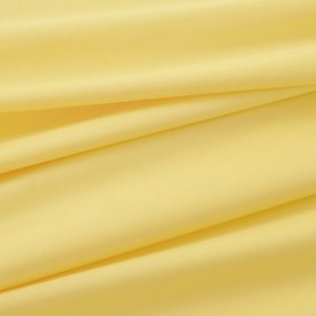 Goldea bavlněné napínací prostěradlo - žluté 80 x 160 cm