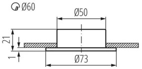 Bodové nábytkové svítidlo Kanlux GAVI CT-2116B-W bílá 12V G4 00810
