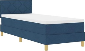 Postel s boxspringem s polštářem Modrá 80 x 200 cm textil 3338957