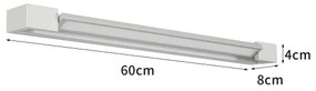 Brilagi-LED Koupelnové osv. zrcadla AQUA LINE LED/18W/230V 60 cm IP44 mat. chrom