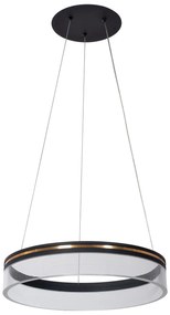 Toolight, LED závěsné svítidlo 40cm APP1191-CP, černá-zlatá, OSW-40022
