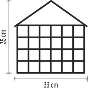 LED adventní kalendář EMOS DCWW02 ZY2316 2xAA vnitřní použití teplá bílá