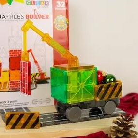 MAGNA-TILES Magnetická stavebnice Builder / 32 dílků / s magnetickými