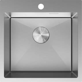 Mexen Solix, 1-komorový nerezový dřez 500 x 500 mm, broušená ocel, 6407501000-01