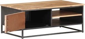 Konferenční stolek šedý 90 x 50 x 35 cm masivní akáciové dřevo 323526