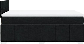 Box spring postel s matrací černá 120x190 cm textil 3287009