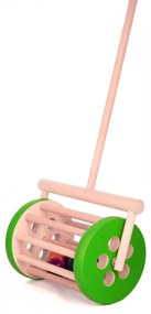 Dřevěná hračka na tyči BUBÍNEK zelený