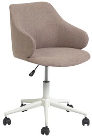 OnaDnes -20% Růžová látková konferenční židle Kave Home Einara