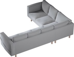 Potah na pohovku IKEA Norsborg rohová 5-místná barva šedá látka sametová