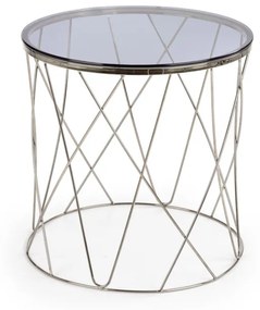 Konferenční stolek SELENA, 55x56x55, chrom/kouřové sklo